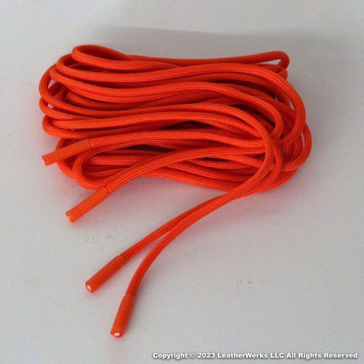 Neon Orange Paracord Lace Pair – LeatherWerks