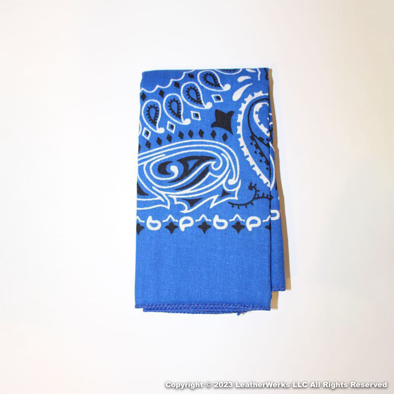Medium Blue Hanky - LeatherWerks