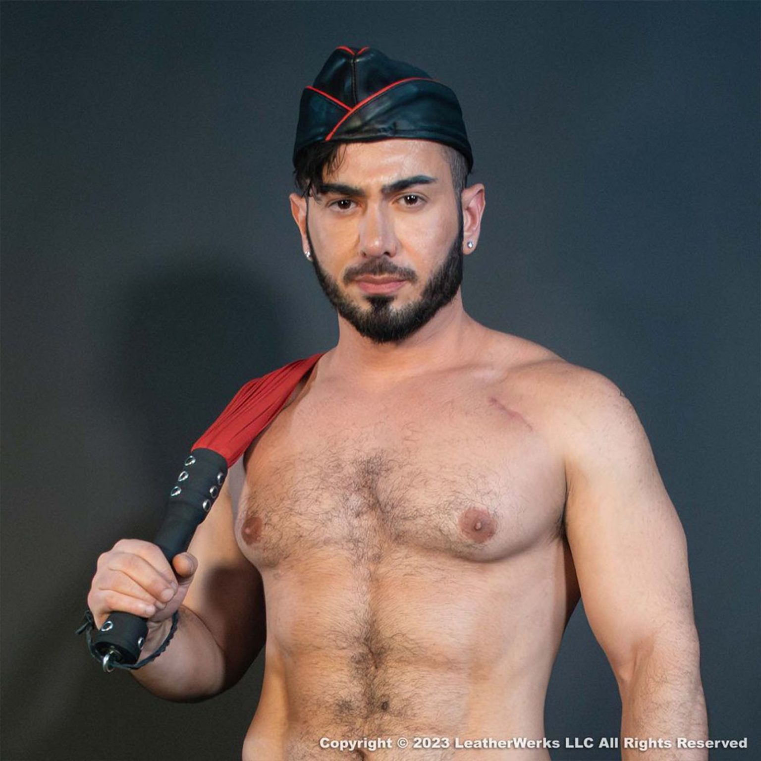 Leather Garrison Cap - LeatherWerks