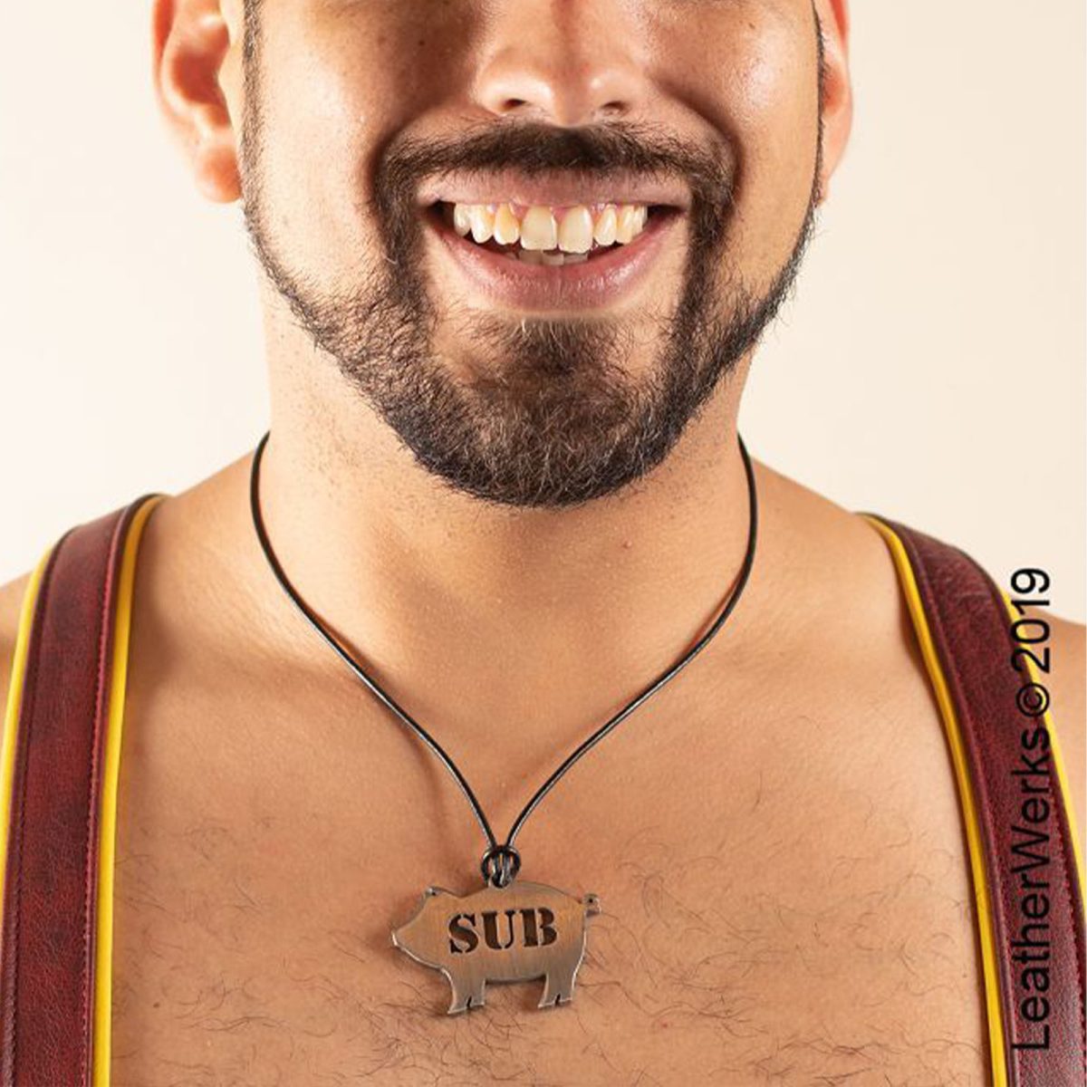 Cockeye Kink SUB Pig Tag - LeatherWerks