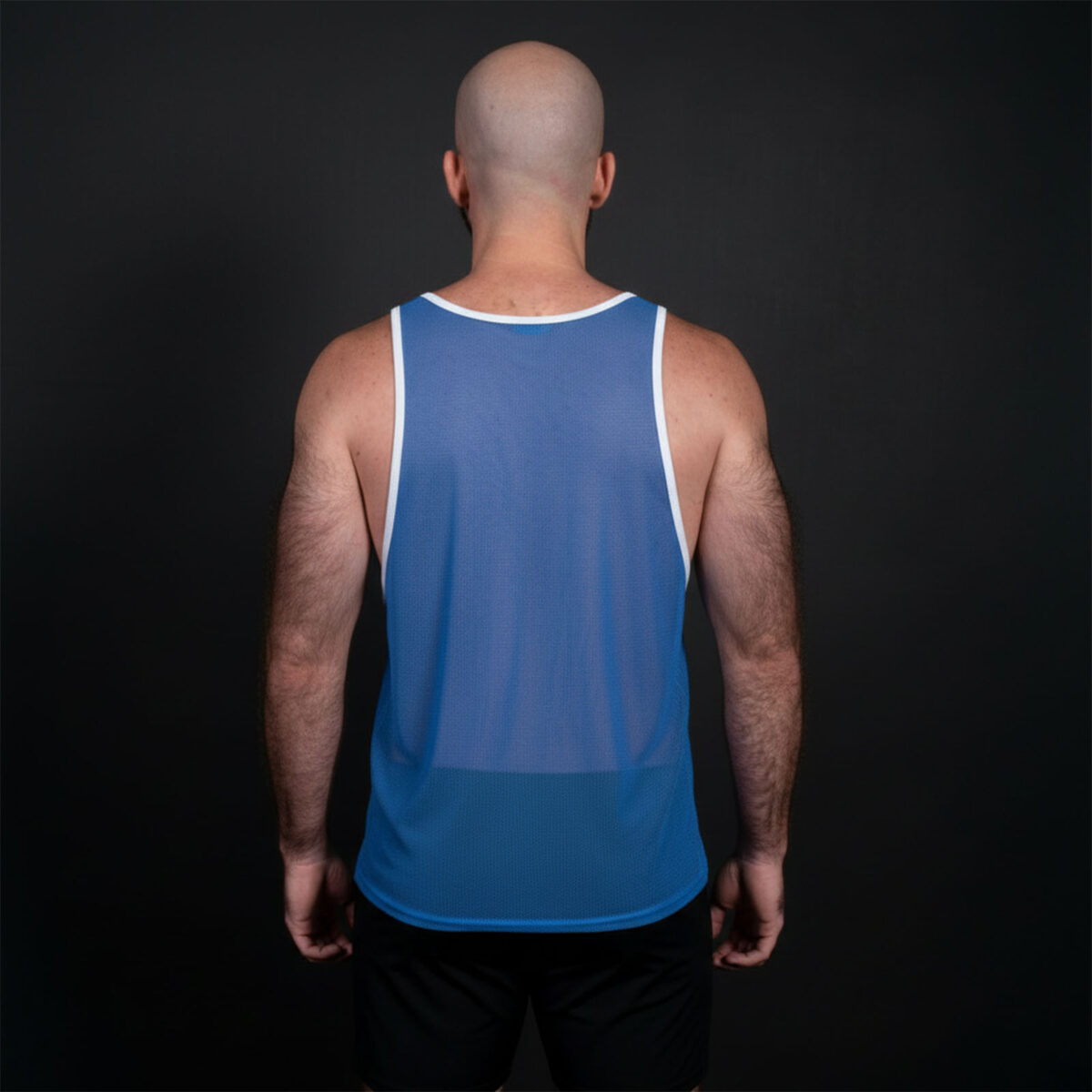 Physique Mesh Gym Tank Blue - Breathable Fitness Wear