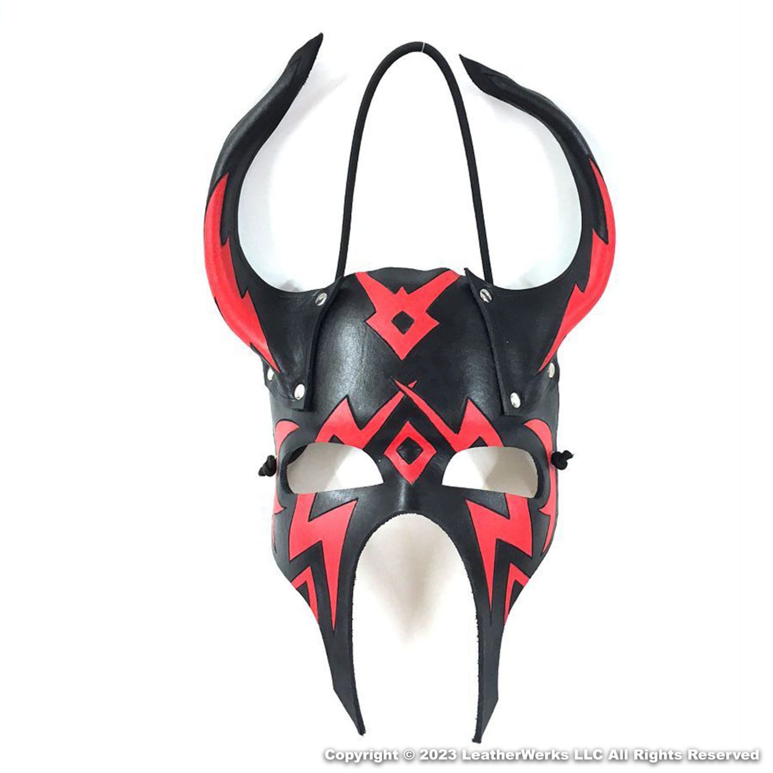 Voodoo Mask Black/Red – LeatherWerks