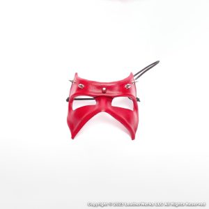 Villain Mask Red Spiked – LeatherWerks