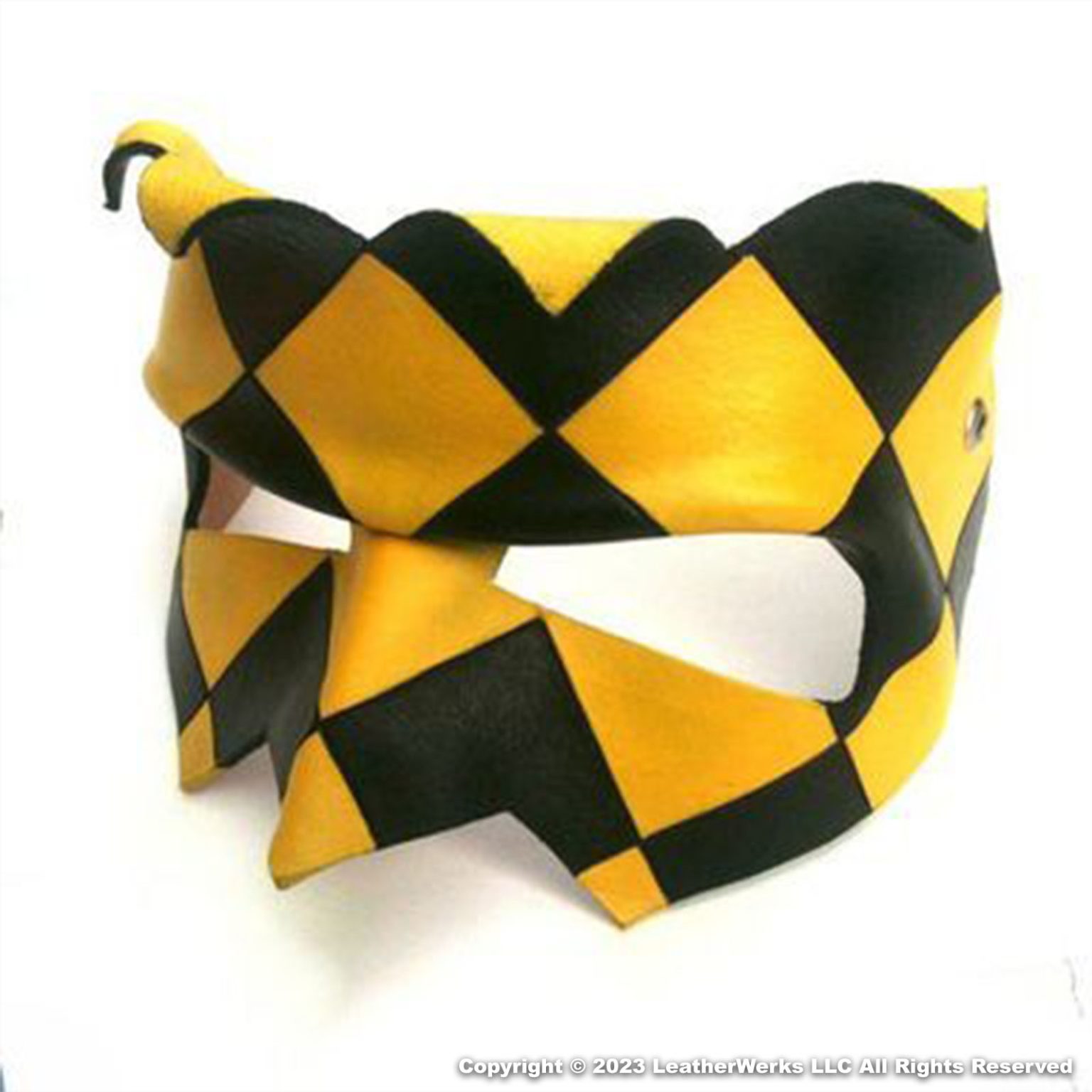 Domino Mask Yellow – LeatherWerks