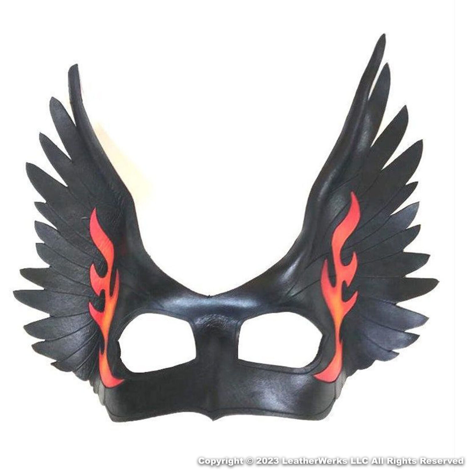 Flaming Angel Mask - LeatherWerks