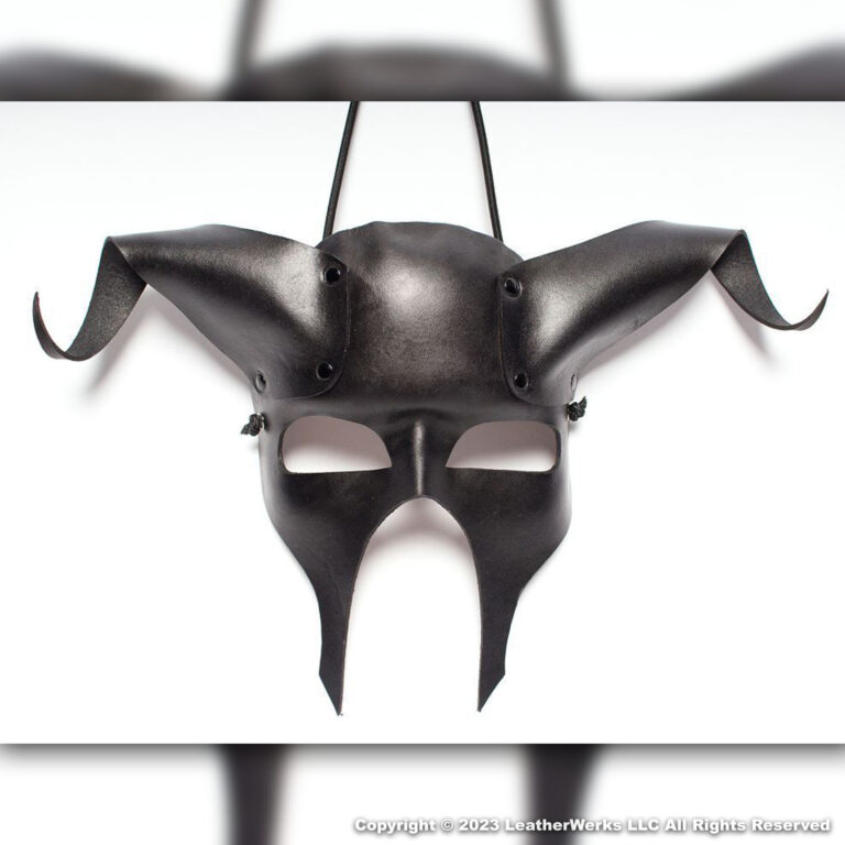 Minotaur Mask Black - LeatherWerks