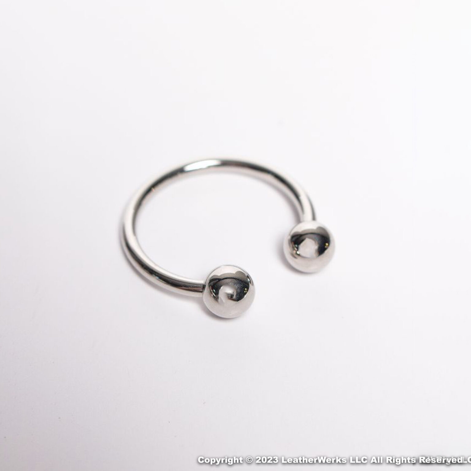 10g Circular Barbell in Stainless Steel – Durable Jewelry